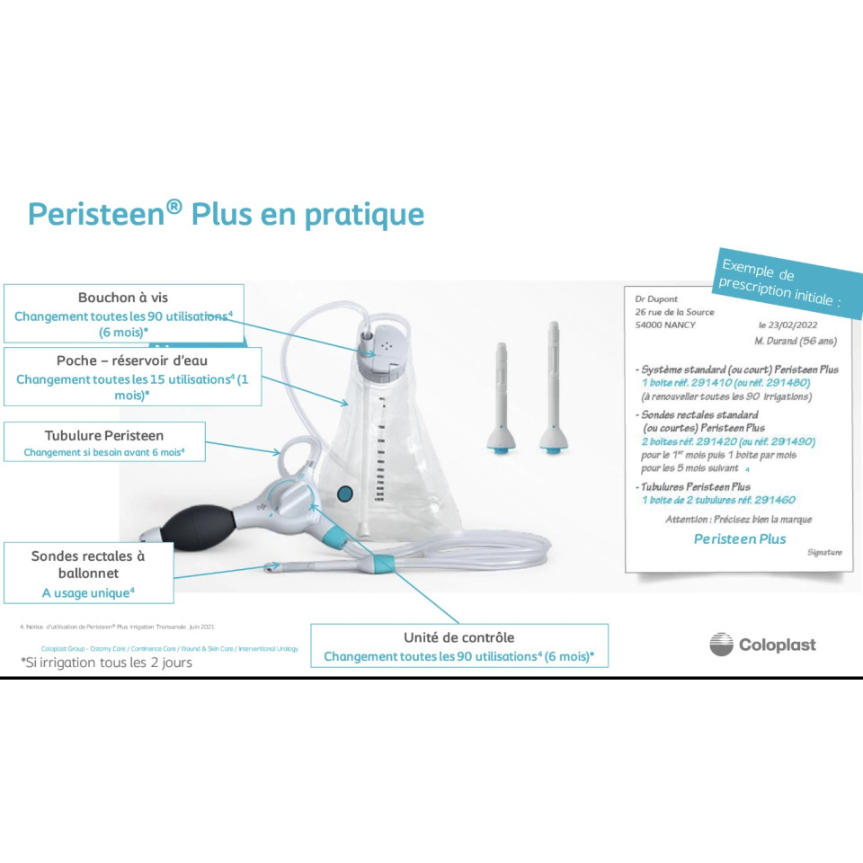 Appareil Peristeen plus irrigation Transanale standart | Coloplast