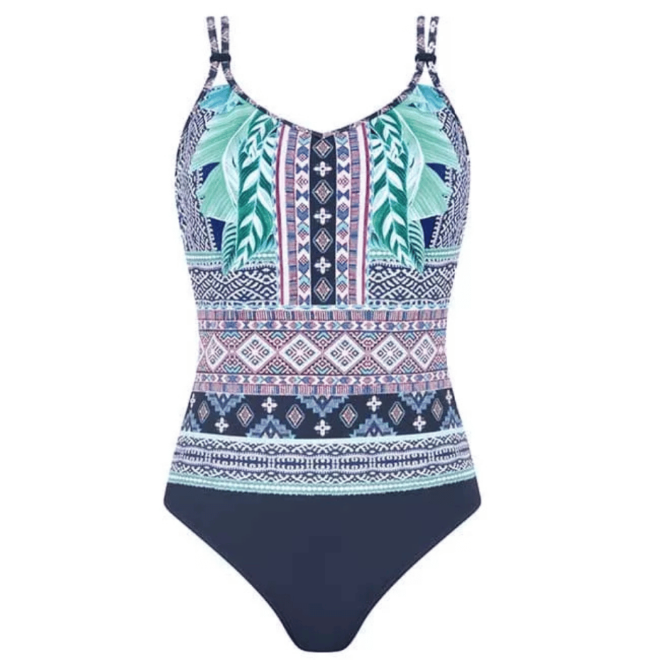 Maillot de bain 1 Pièce - Bohos Vibes Ethnique ( Bleu ) | Amoena